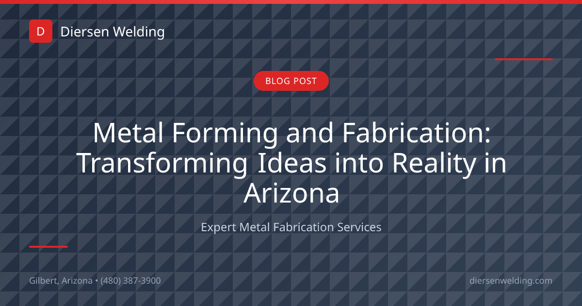 Metal Forming and Fabrication: Transforming Ideas into Reality in ...